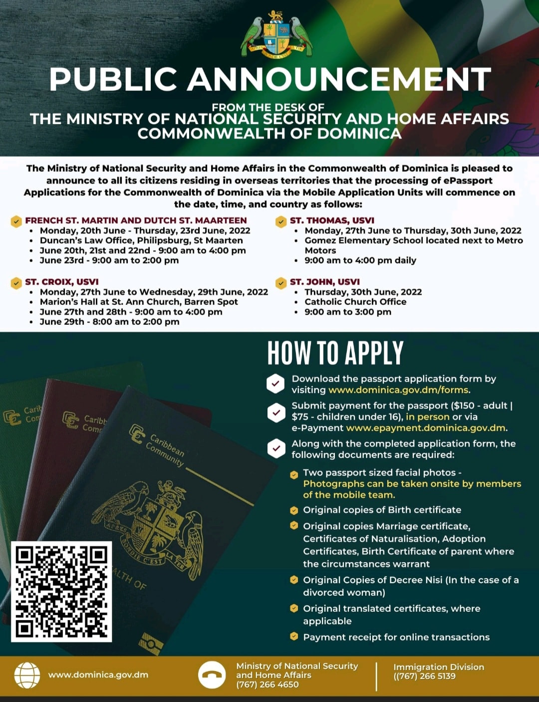 How to apply for Dominica e-passport from overseas? - WIC News