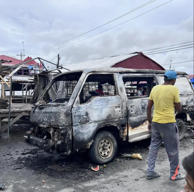 Robberies, assault, and malicious destruction of property in Guyana by ...