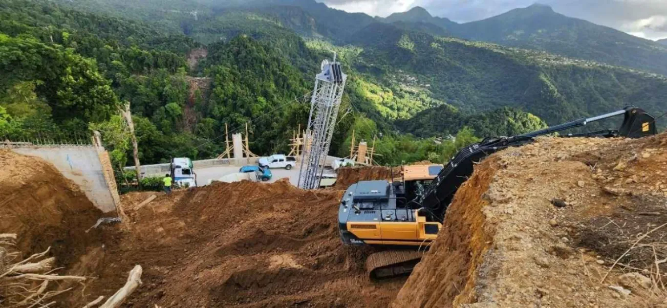 Work at world's longest Cable Car project in Dominica progressing ...