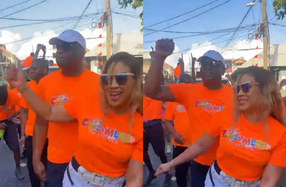 PM Roosevelt Skerrit and wife Melissa Skerrit joins revellers on ...