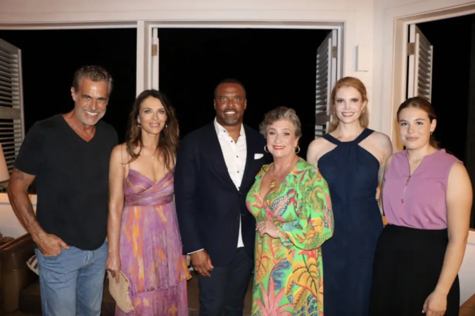 Shooting of Elizabeth Hurley starrer "Christmas in the Caribbean ...